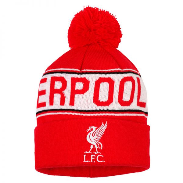 Official Merch - Junior Liverpool FC text beanie Shop Online | Customised Sport Clothing